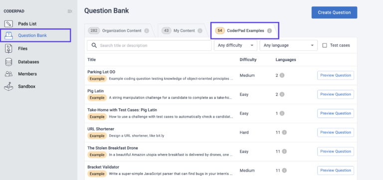 Start Interviewing Faster with CoderPad Example Questions - CoderPad