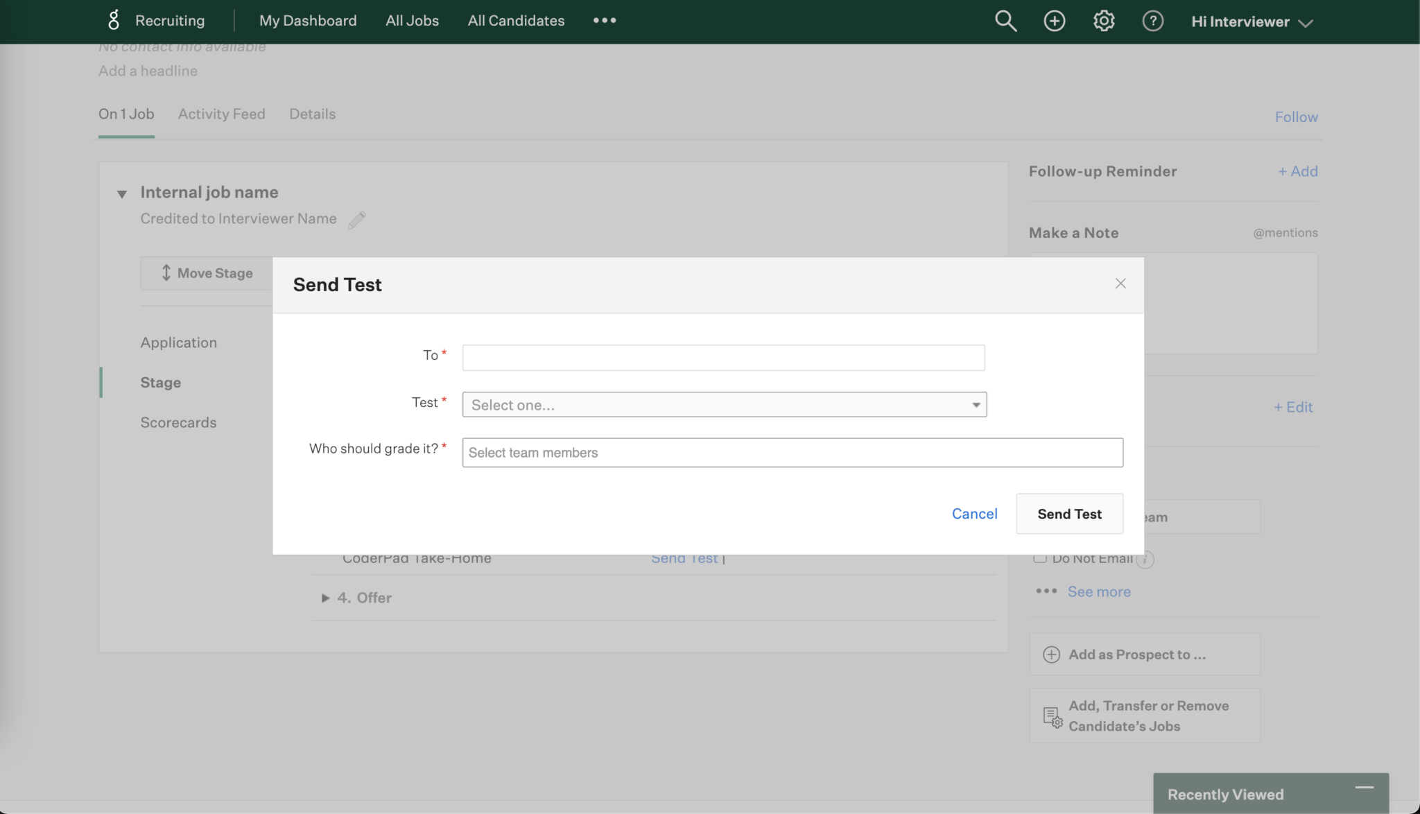 Greenhouse take-home integration - CoderPad Interview Docs