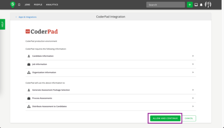 Integrations - CoderPad