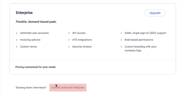 Cancelling your subscription - CoderPad Interview Docs