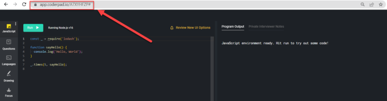 Live Interview quick start - CoderPad Interview Docs