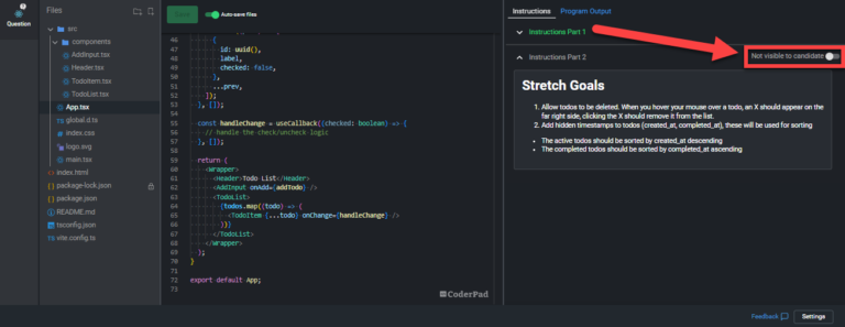 Creating And Editing Questions Coderpad Interview Docs