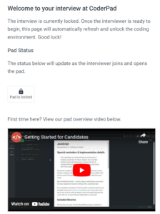 Interview preparation guide - CoderPad Interview Docs